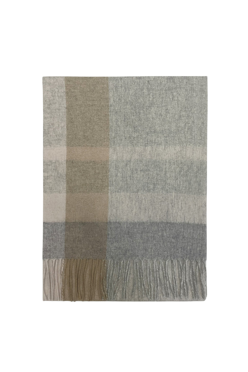 Simple Stripe Wool Tassel Scarf Fashion Scarf World