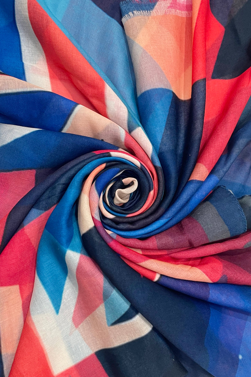 Union Jack Collage Print Frayed Scarf– Fashion Scarf World